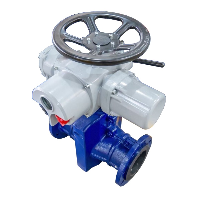 Electric pipe clamp valve