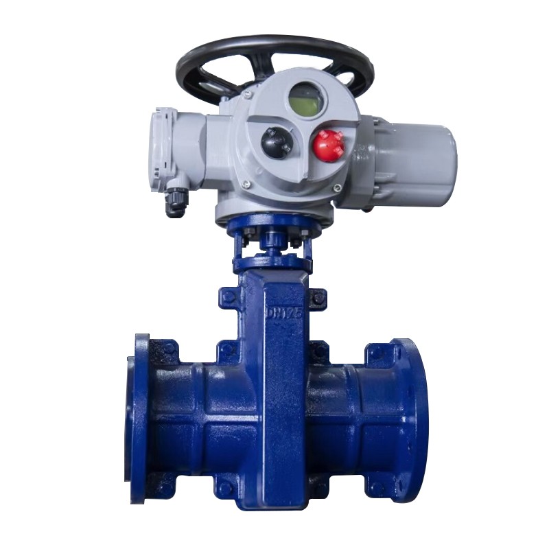 Electric pipe clamp valve